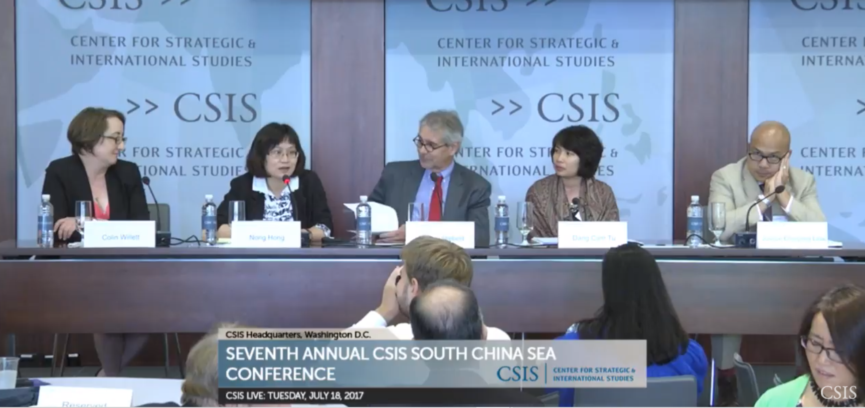 Dr. Nong Hong attended the 7th Annual CSIS South China Sea Conference ...